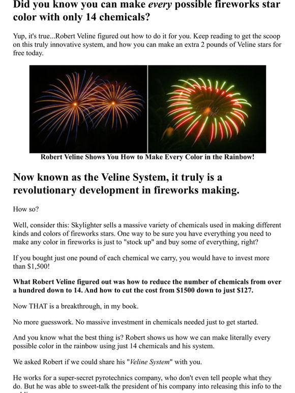 Skylighter: [Skylighter] Try The Veline Colored Star System! | Milled