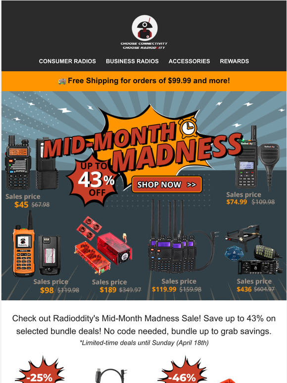 Radioddity: Mid-Month Madness Sale: Up to 43% OFF! | Milled