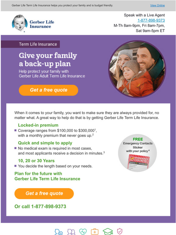 Gerber Life: Adult Term Life Insurance helps you rest easy | Milled