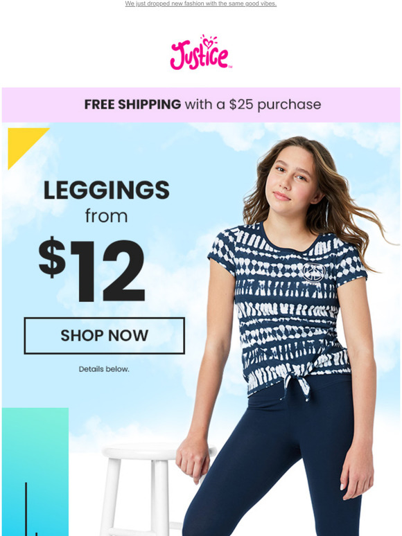 Justice: Leggings from $12 + 15% OFF for shopping on the all-new ...