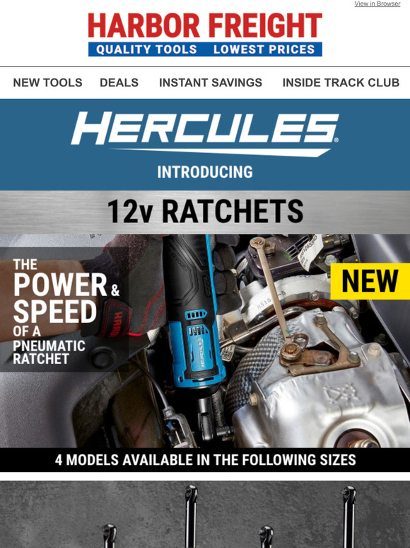 Harbor Freight: Introducing the NEW Hercules 12V Ratchets | Milled