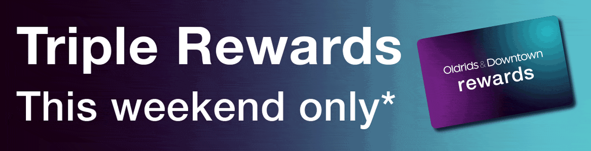 Oldrids & Downtown: Triple Rewards in Downtown stores this weekend ...