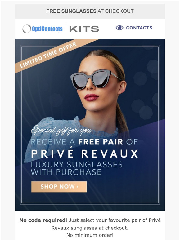 OptiContacts: Free designer sunglasses with any contact lens purchase ...