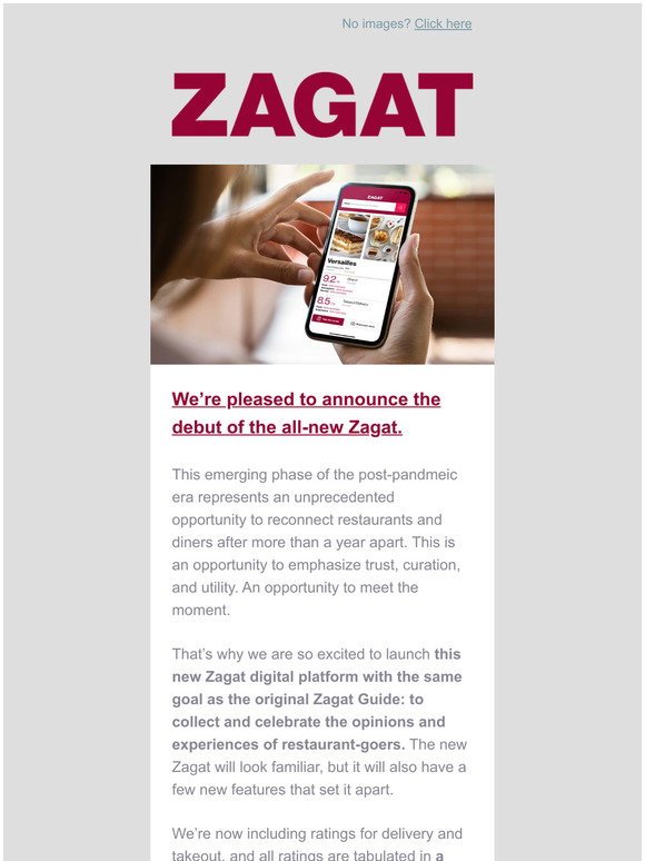 Zagat: Welcome To The New Zagat | Milled