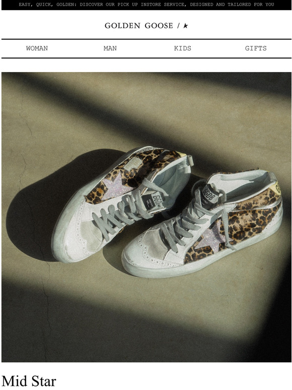 Golden Goose: New Drop: leopard-print Mid Star | Milled