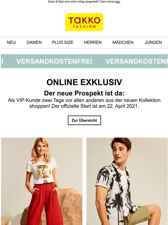 Takko Fashion Email Newsletters: Shop Sales, Discounts, and Coupon Codes