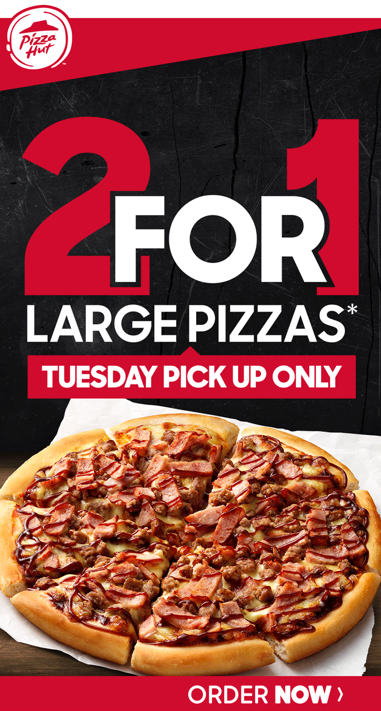 Pizza Hut: TODAY ONLY!!! 2 Large Pizzas for the Price of 1! Get into it ...