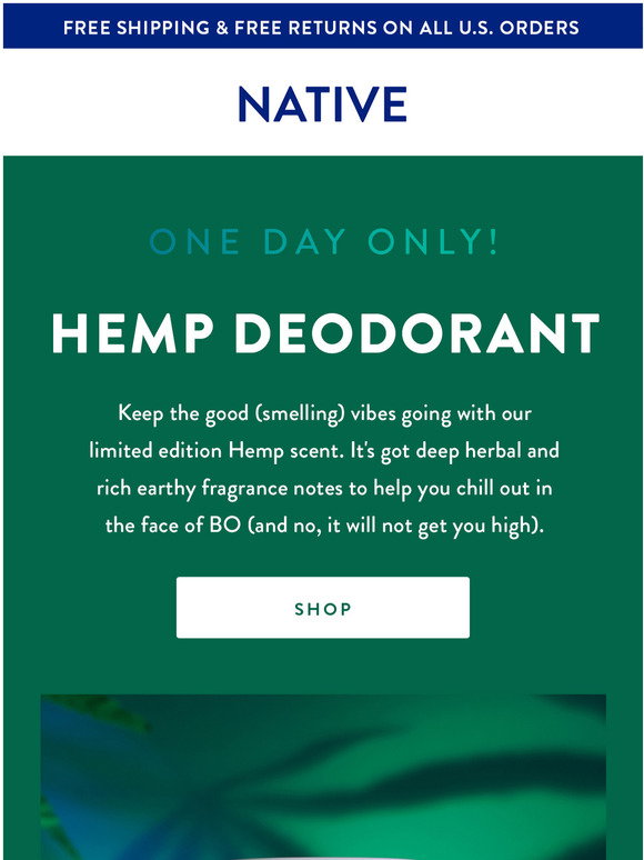 Native: Introducing Hemp Deodorant! | Milled