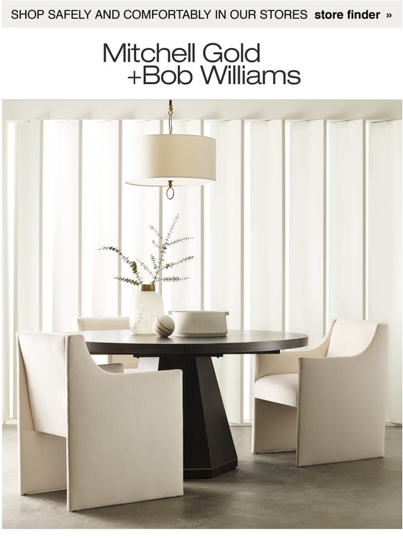 Mitchell Gold + Bob Williams: Dine in Style Courtesy Our Customizable ...