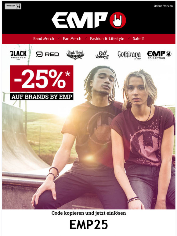 EMP: -25% auf BRANDS by EMP - Exklusiv & hei begehrt! | Milled
