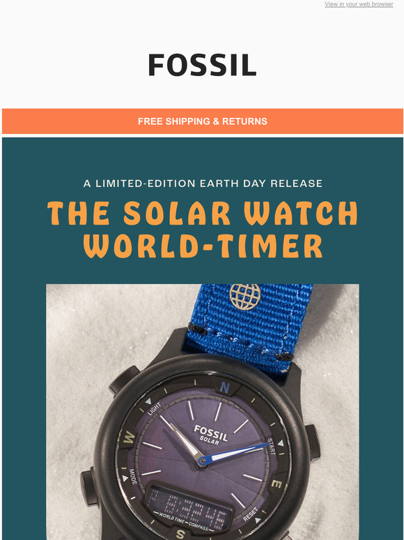 Fossil: New Limited-Edition Solar Watch World-Timer | Milled