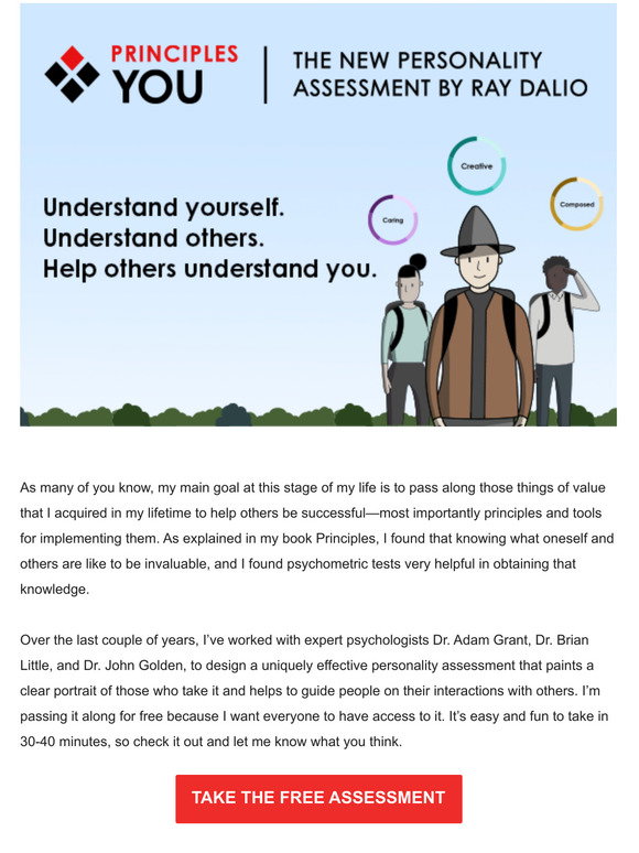Principles: Take my NEW free personality assessment | Milled