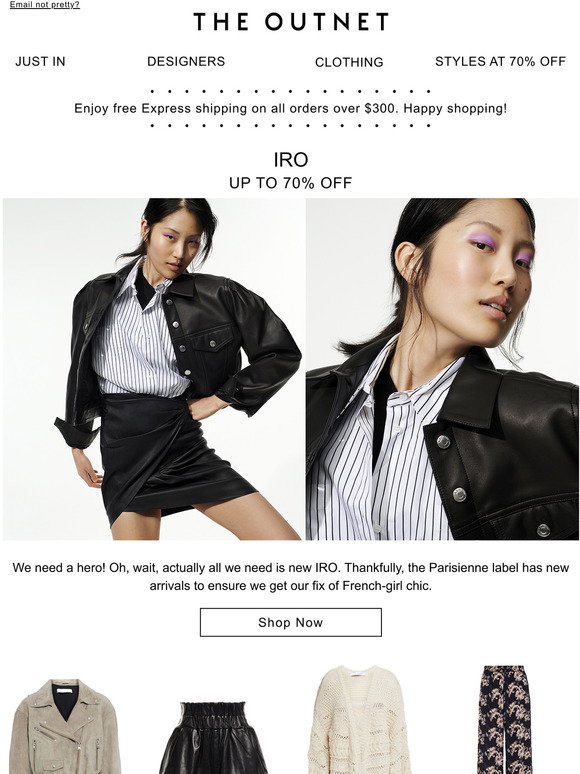 The Outnet: Get ready for Just In IRO at up to 70% off | Milled
