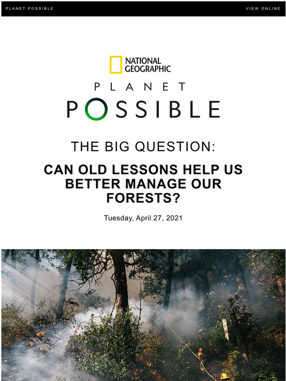 National Geographic: ENVIRONMENT: Can old lessons help us save our ...