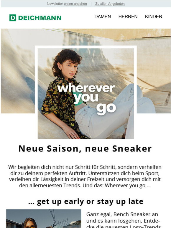 Deichmann: Neue Saison, neue Kollektion. Jetzt alle Marken entdecken ...