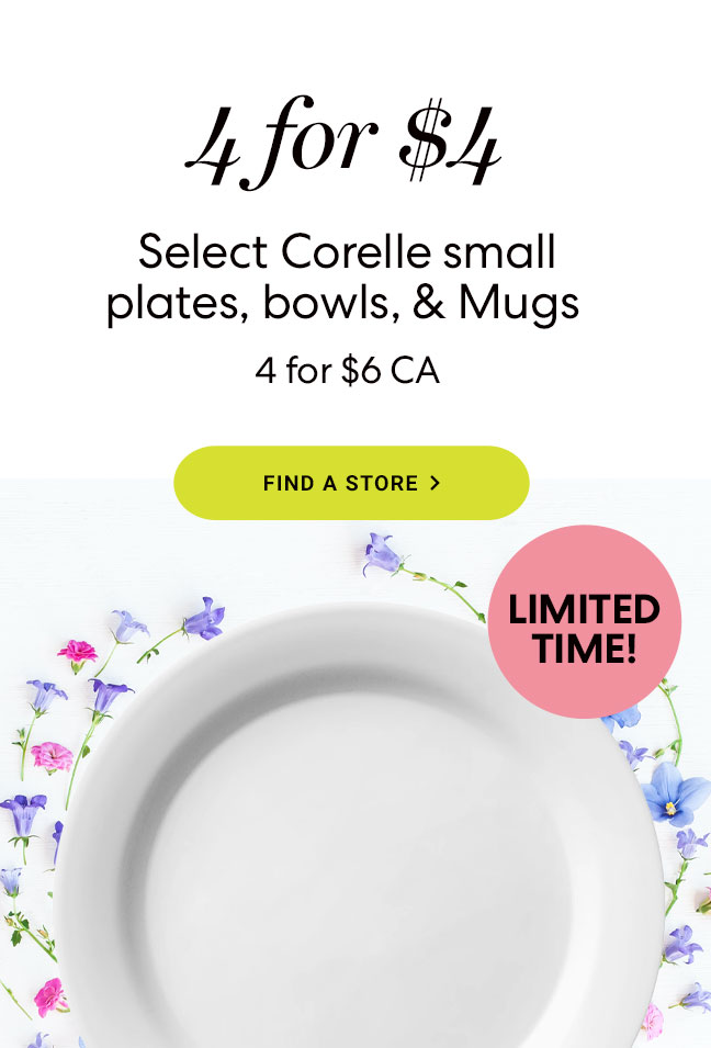 Corningware Corelle & More: 4 for $4 select Corelle plates, bowls, and ...