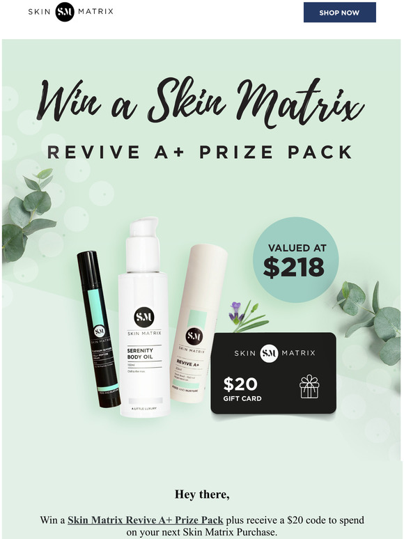 Skin Matrix: Win a Skin Matrix Revive A + Price Pack | Milled