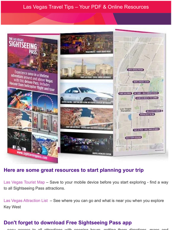 Sightseeing Pass: Your Free PDF Resources - Welcome to Las Vegas Sightseeing Tips | Milled