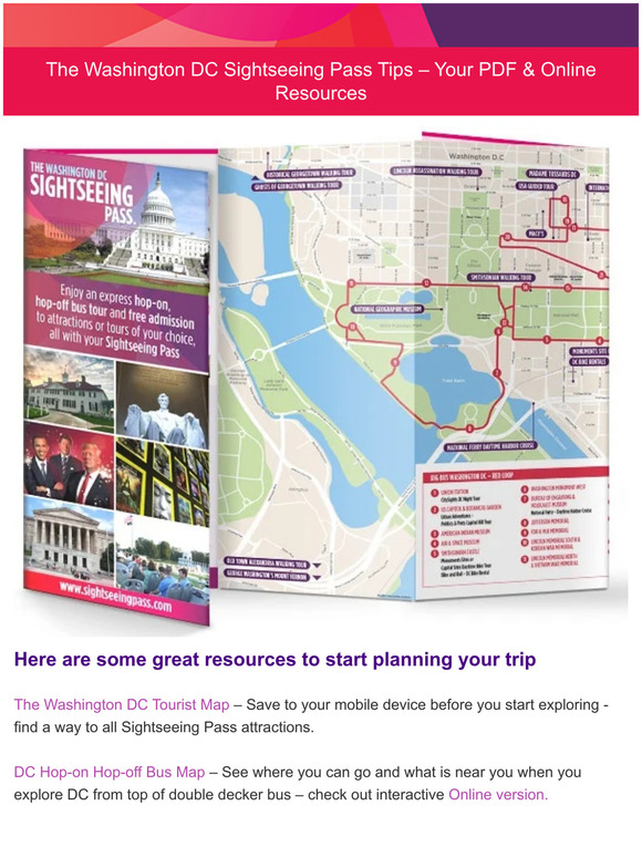 Sightseeing Pass: Your Free PDF Resources - Welcome to DC Sightseeing Tips | Milled
