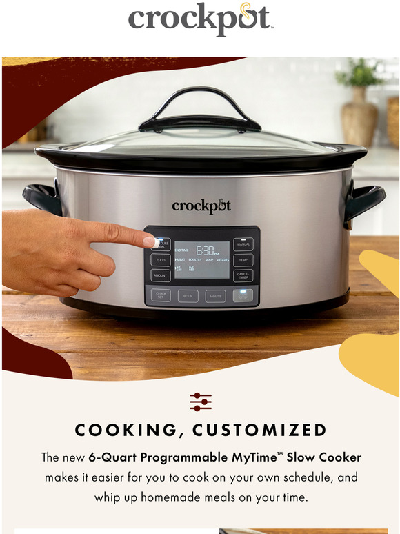 Crock-Pot: Meet the New MyTime Slow Cooker | Milled