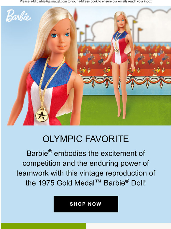 Barbie: High achiever! Gold Medal Barbie returns | Milled