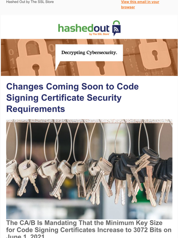 The SSL Store: Changes Coming Soon to Code Signing Certificate Security ...