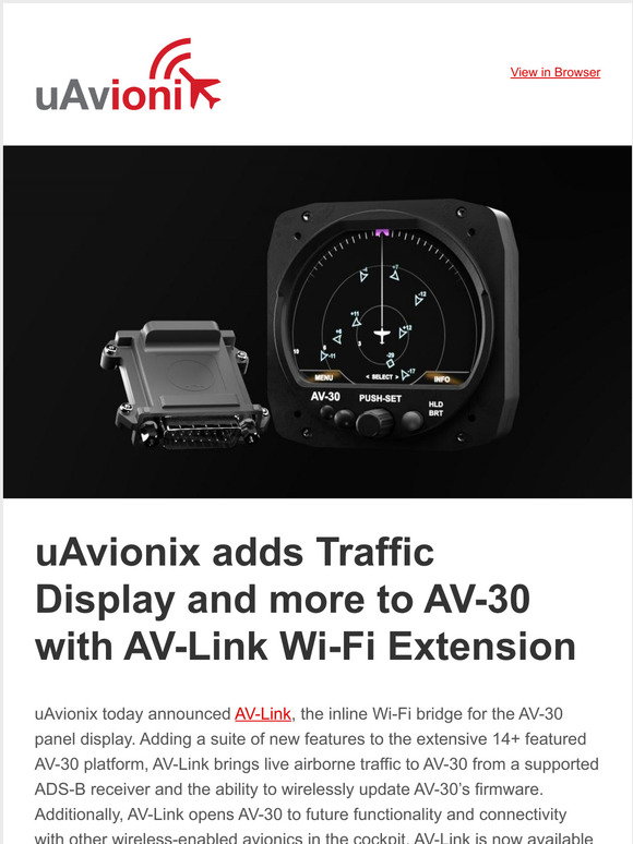 uAvionix: uAvionix adds Traffic Display and more to AV-30 with AV-Link ...