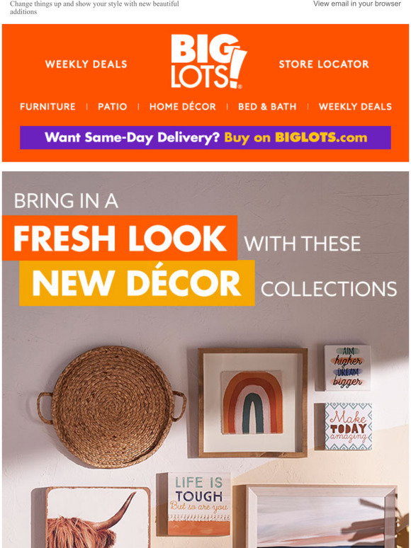 Big Lots: Score!! New dcor youll adore | Milled