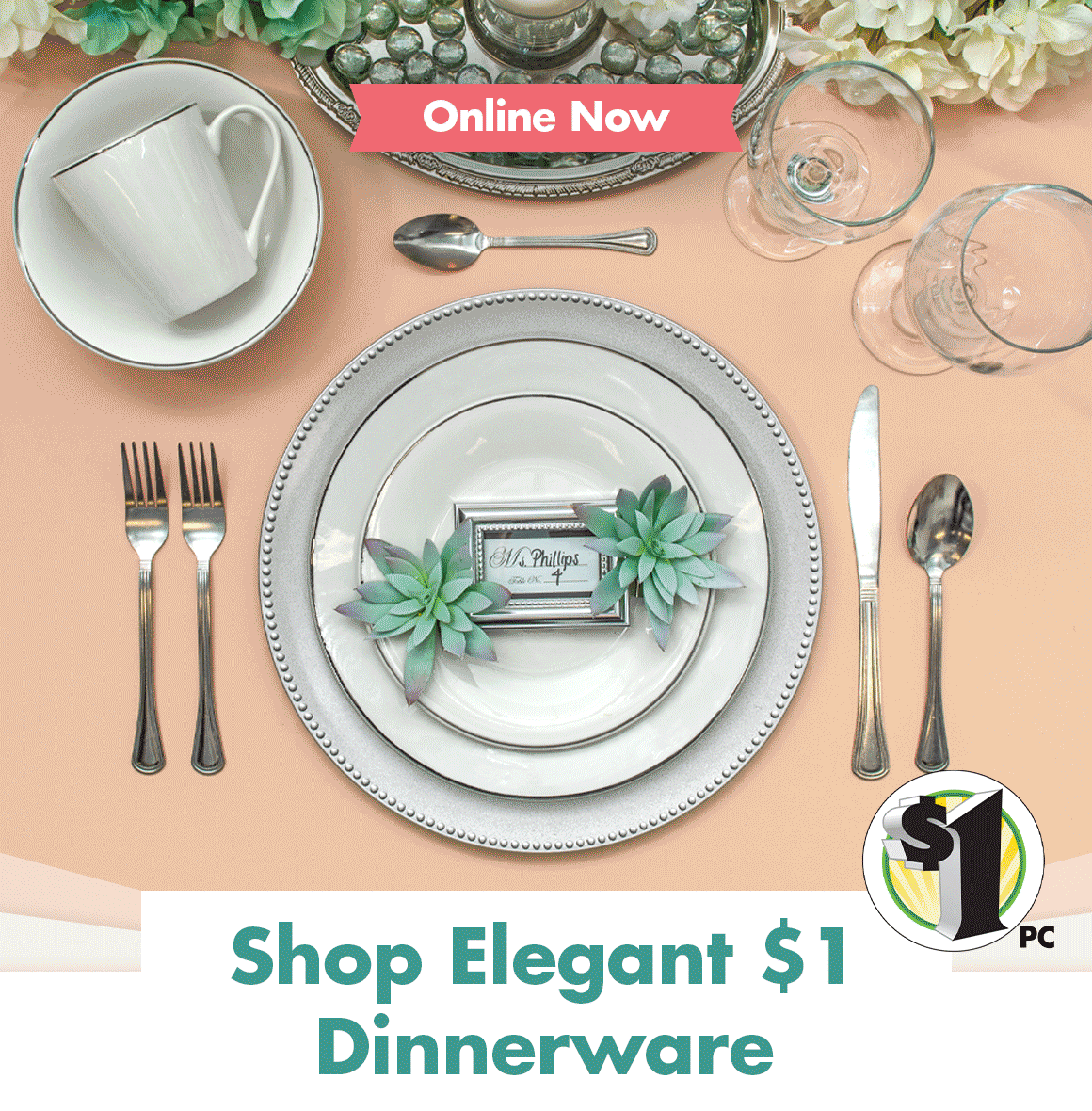 Dollar Tree: Shop $1 Dinnerware, Charger Plates & More... | Milled