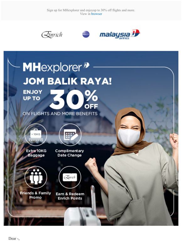 Malaysia Airlines: Jom balik Raya with Malaysia Airlines! | Milled