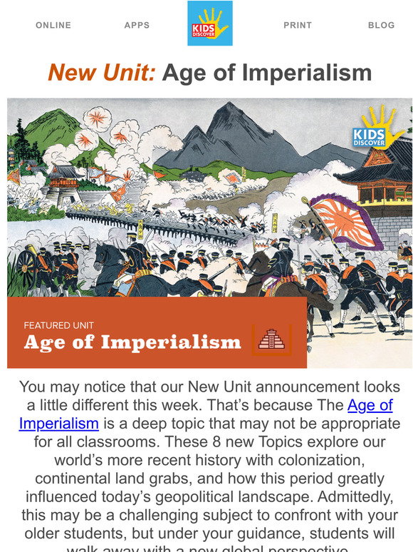 Kids Discover: NEW UNIT: Age of Imperialism (World History) | Milled
