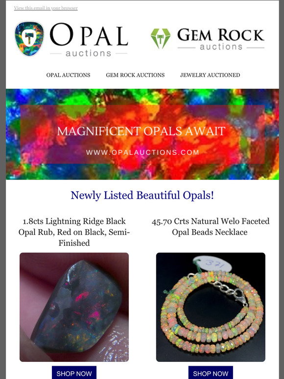 Opal Auctions: New opals have been listed at opalauctions.com | Milled