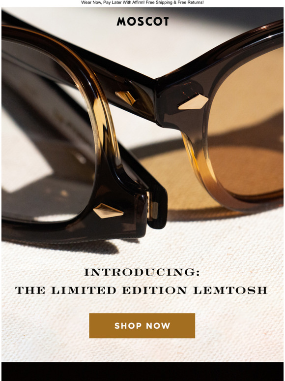 Moscot: Introducing: The Limited Edition LEMTOSH | Milled