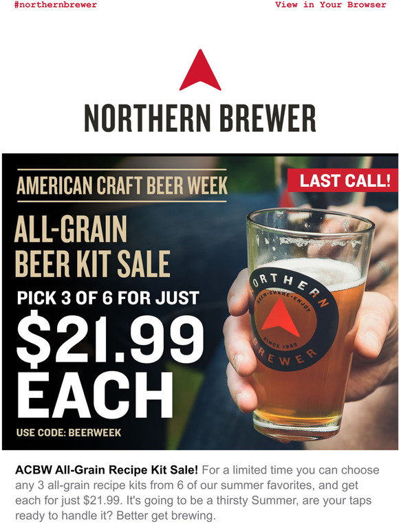 Northern Brewer: Triple up on $21.99 Beer Kits | Milled