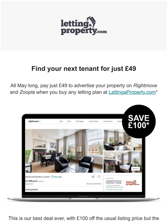 Letting a Property: Find your next tenant on Rightmove for just 49 | Milled