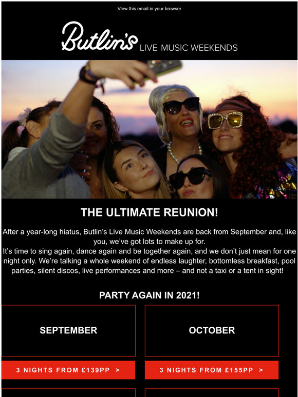 Butlin's: Epic weekends are coming! | Milled