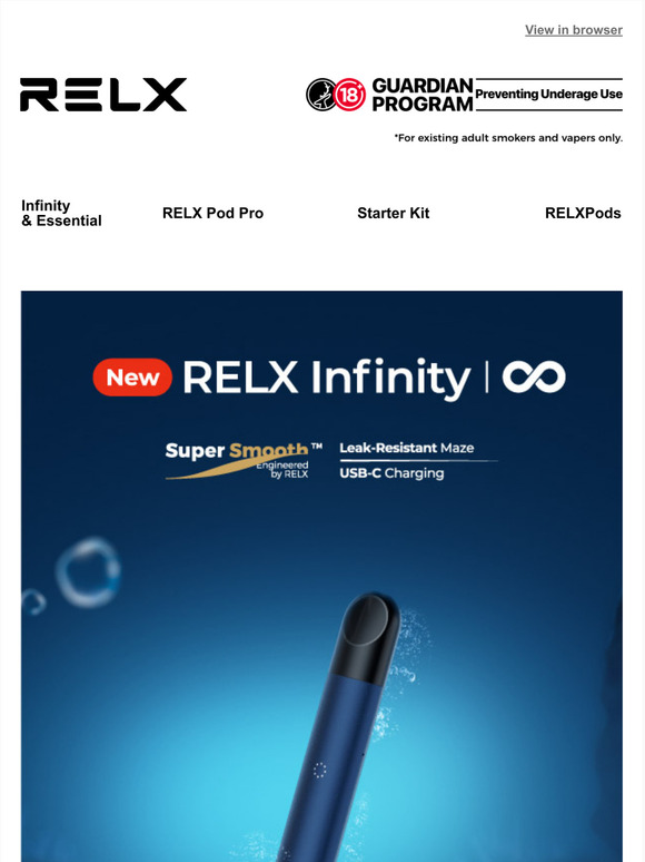RELX: The New Deep Blue RELX Infinity Just Released! | Milled