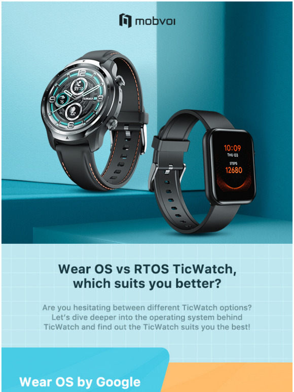 Mobvoi: Wear OS vs RTOS TicWatch, which suits you better? | Milled