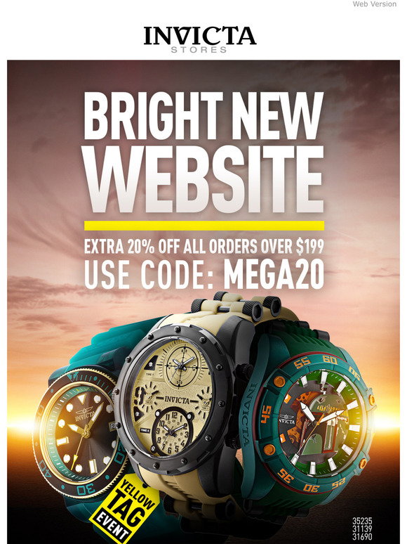 Invicta: It's Time For Yellow Tag Savings! | Milled
