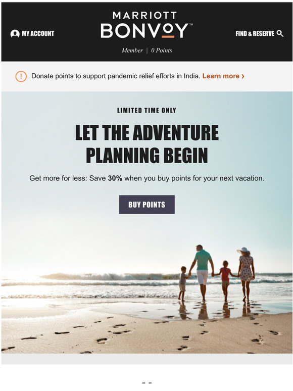 Marriott International: Your Marriott Bonvoy Account Update: Special ...