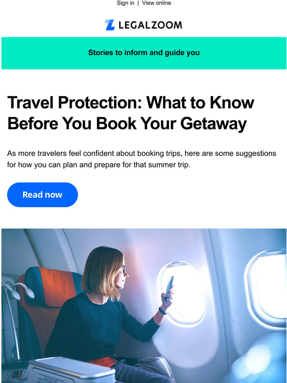 LegalZoom: Travel Protection: What to Know Before You Book Your Summer ...