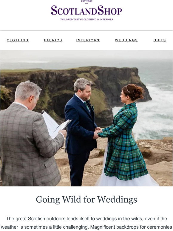 ScotlandShop: Tartan Weddings and Favours for Every Clan | Milled