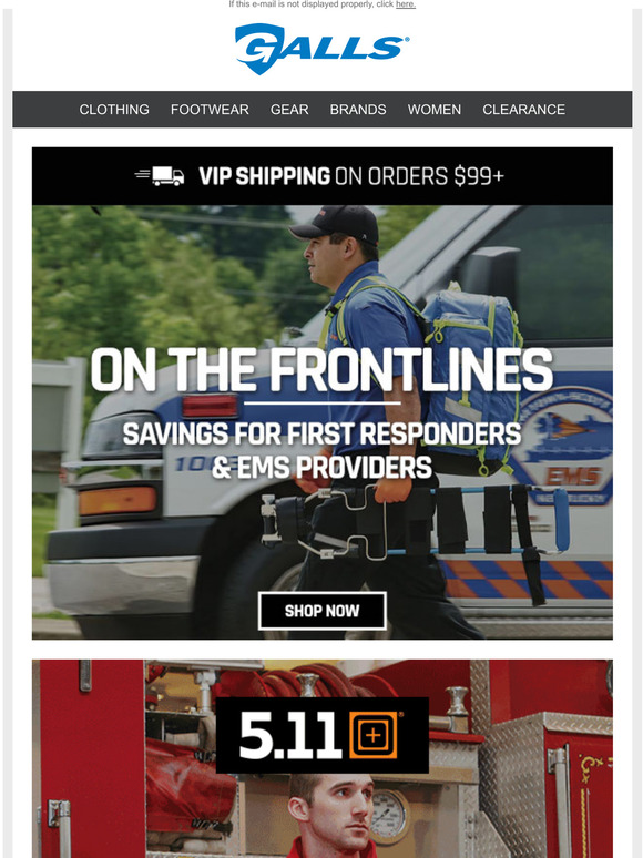 Galls: FINAL HOURS >> 20% off all 5.11 | Milled