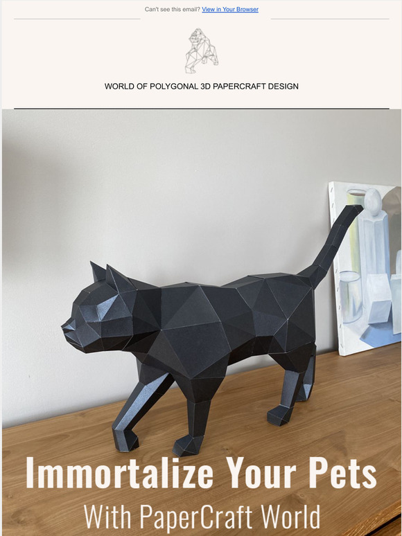 PaperCraft World: Immortalize Your Furry Friend with PaperCraft World ...