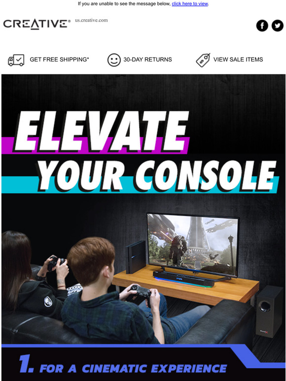 Creative: Ready. Set. Play! Elevate your console. | Milled