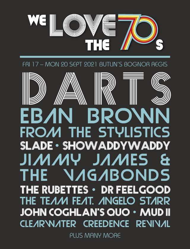 Butlin's: We Love the 70s - new line-up just announced! | Milled