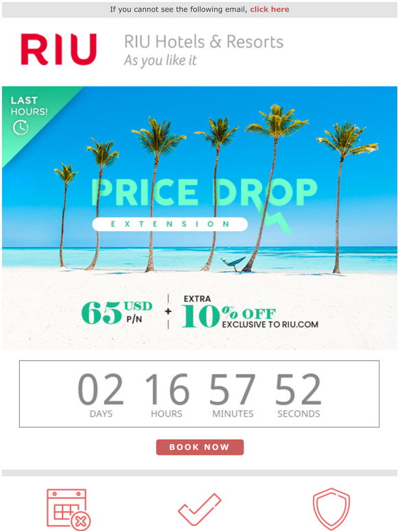 RIU Hotels & Resorts: Last call! Make the most of our exclusive sudden ...