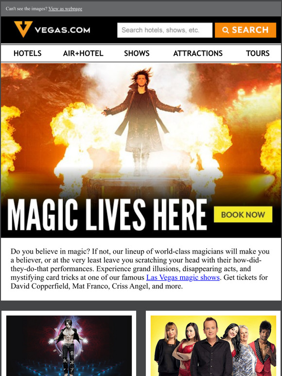 Vegas.com: Abracadabra! Magic Show Tickets Starting at $59 | Milled