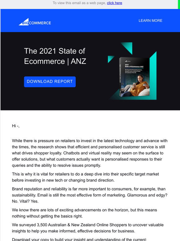 BigCommerce: The Importance and Power of Customer First UX for ANZ ...