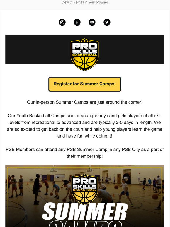 Pro Skills Basketball: Get your kids out and active this summer with ...